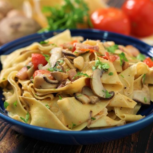 Pappardelle alla Boscaiola | Pasquale Sciarappa Recipes