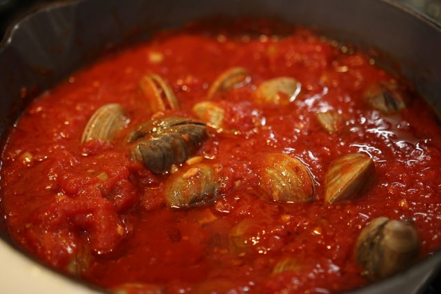 Pasta with Clams in Red Sauce | Pasquale Sciarappa Recipes