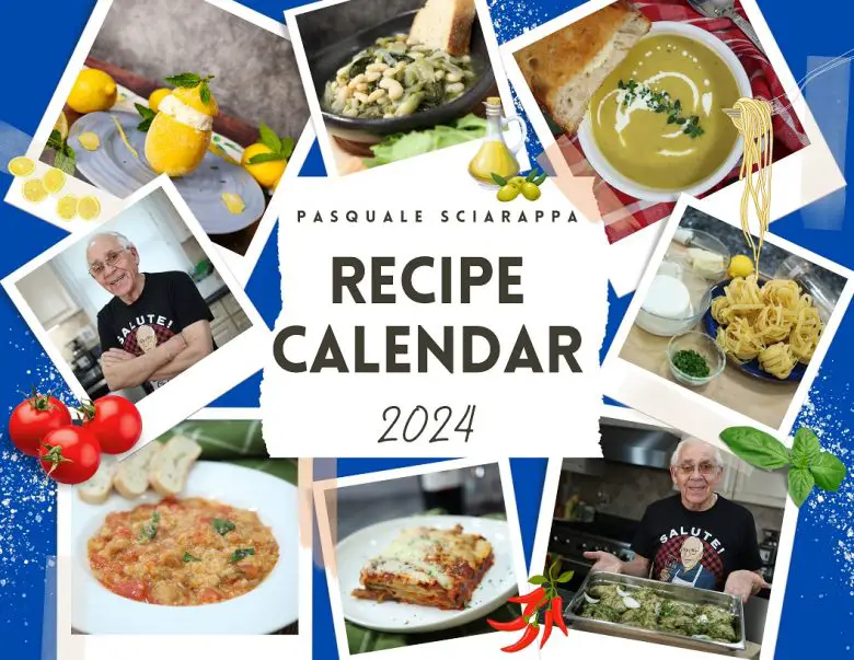 Pasquale Sciarappa 2024 Recipe Calendar | Pasquale Sciarappa Recipes