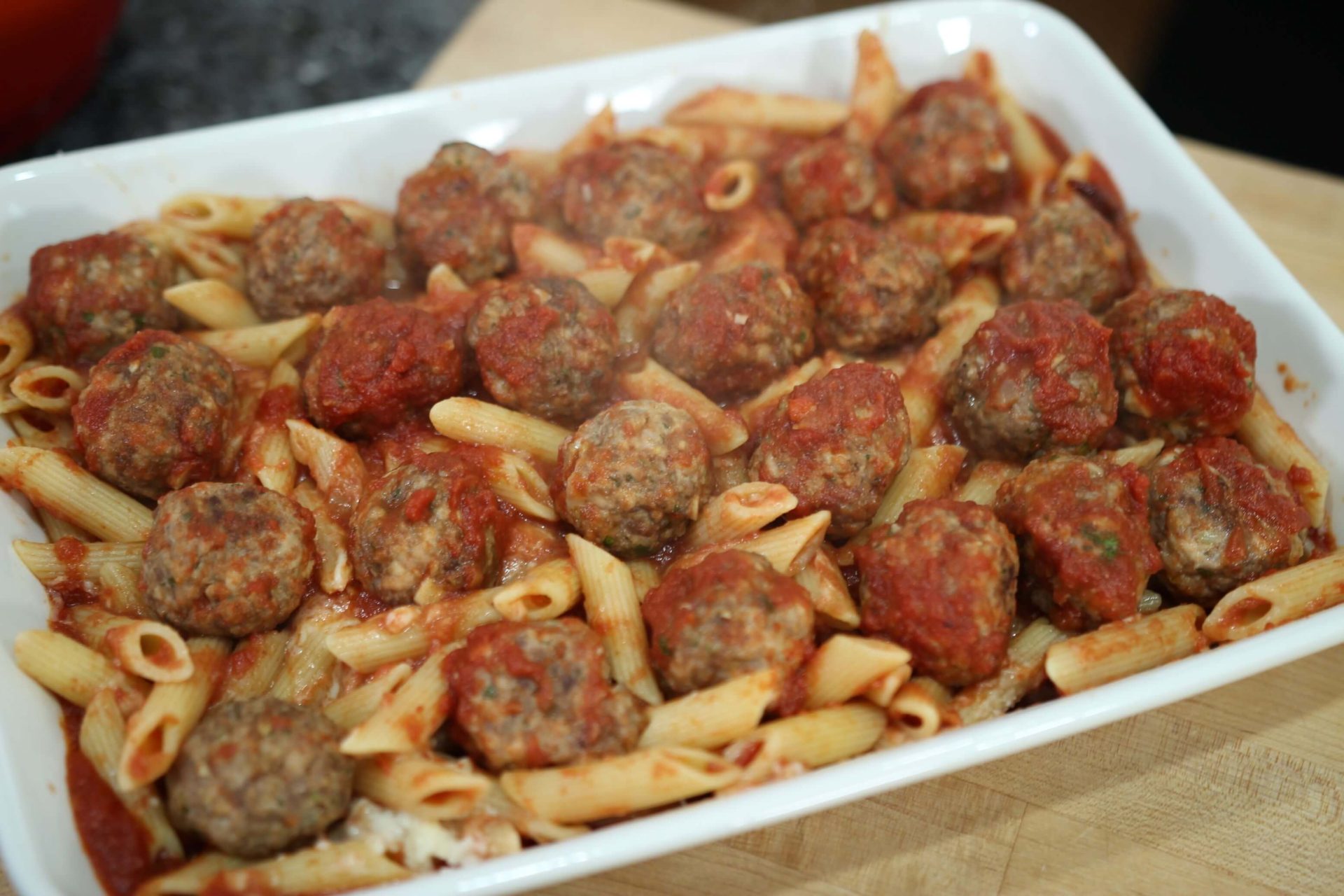 Penne and Meatball Casserole | Pasquale Sciarappa Recipes