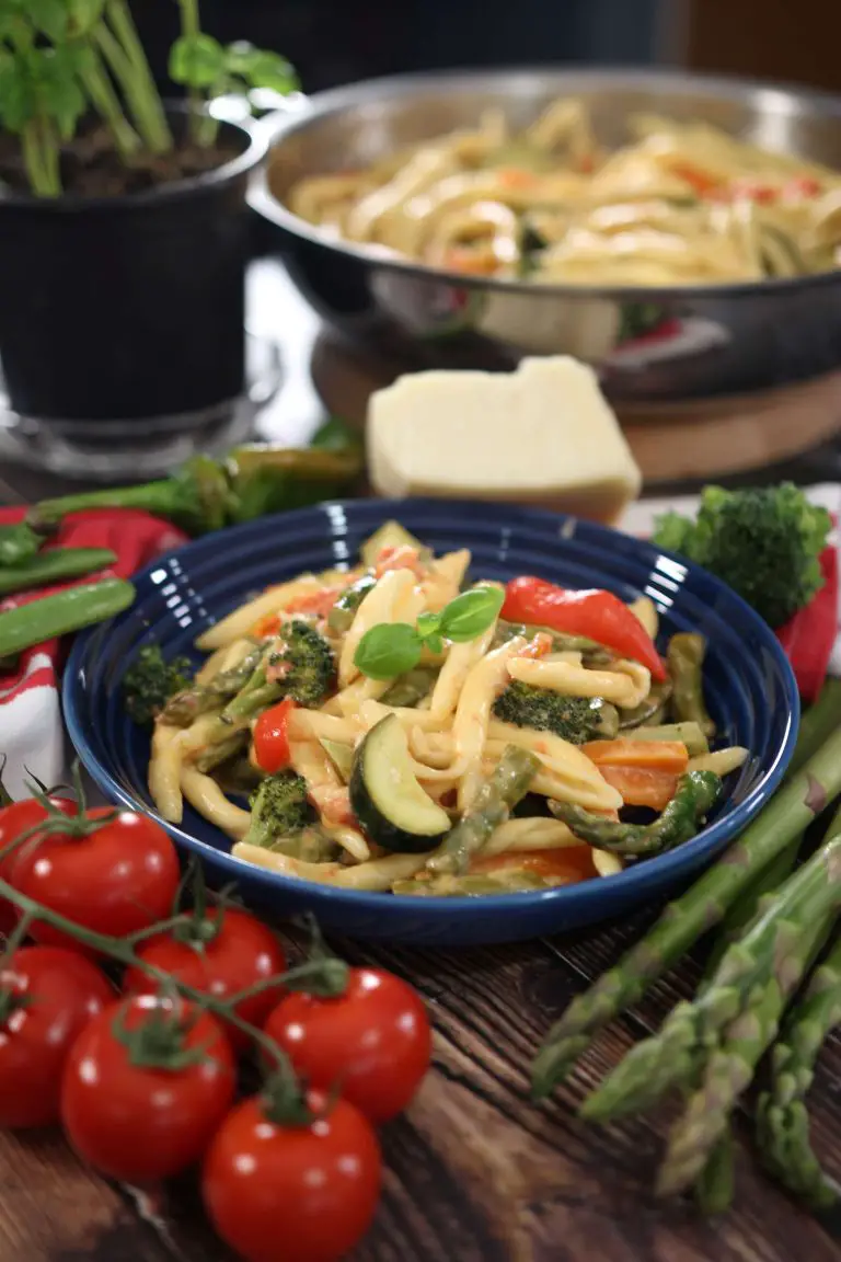 Colorful Pasta Primavera with Creamy Lemon Sauce | Pasquale Sciarappa ...