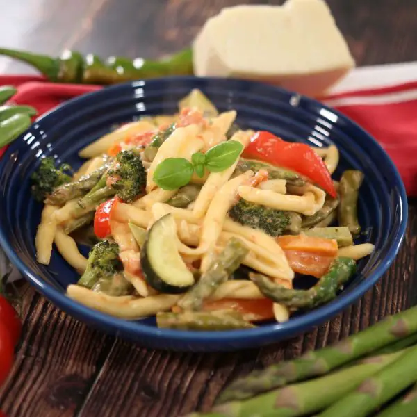 Colorful Pasta Primavera with Creamy Lemon Sauce | Pasquale Sciarappa ...